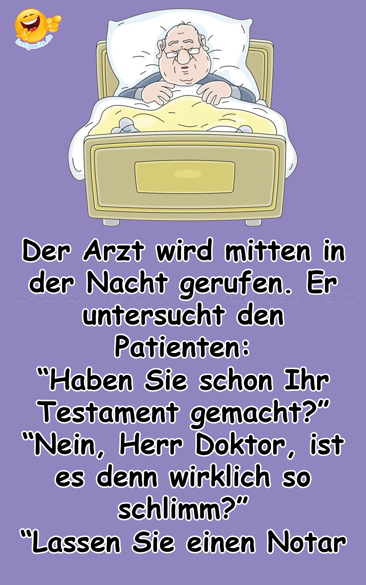 Der Arzt wird mitten in der Nacht gerufen – Lustige Witze